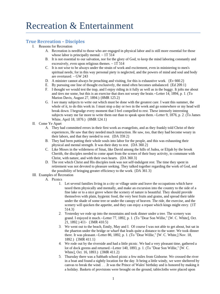 Recreation Entertainment | PDF | Jesus | Salvation