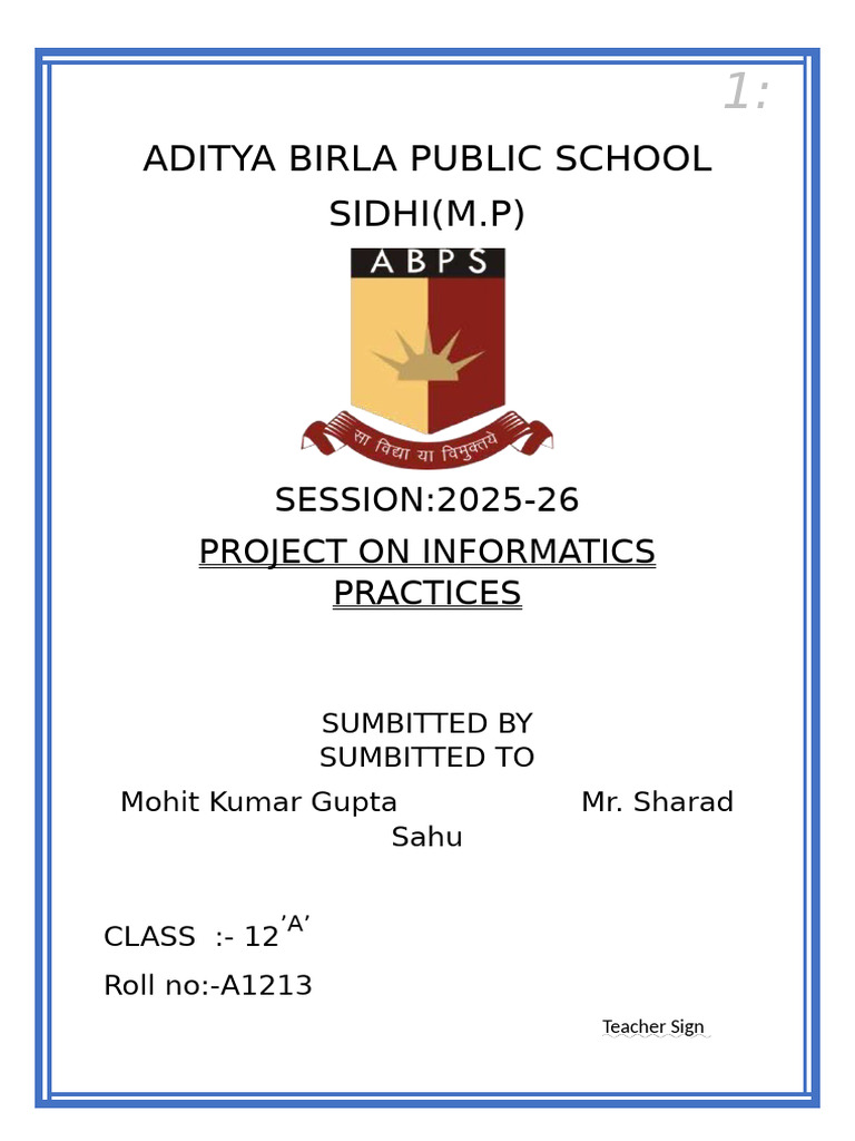 School Front Page | PDF