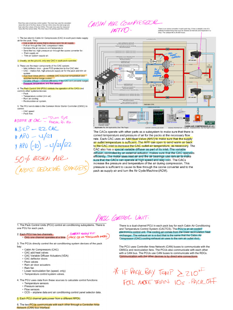 Cabin Air Compressor Overview and Specs | PDF