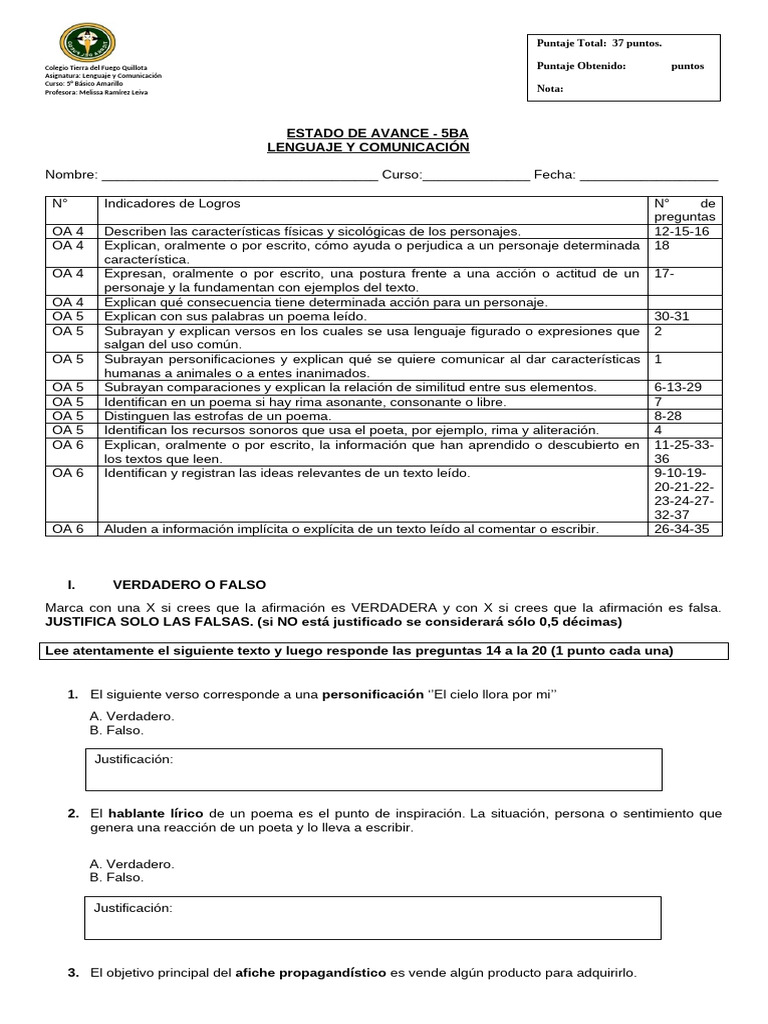 5ba Estado de Avance 5ba | PDF | Residuos | Reciclaje