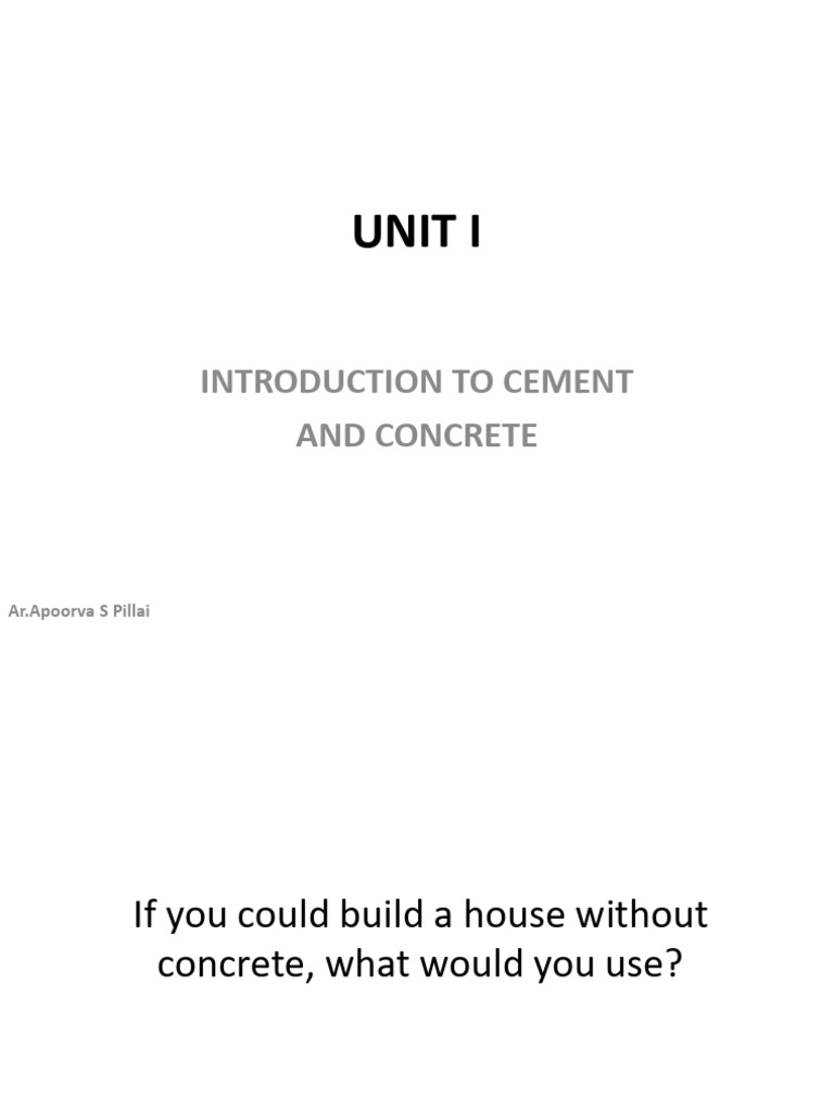 Introduction to Cement and Concrete Basics | PDF | Concrete | Precast ...