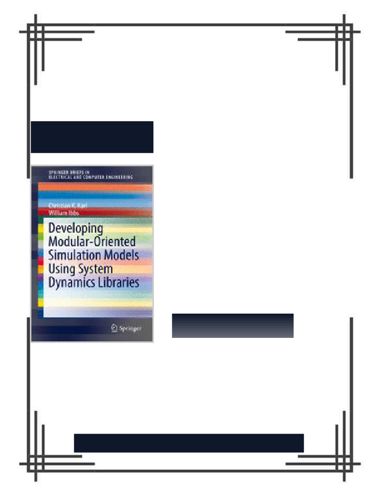 Developing Modular Oriented Simulation Models Using System Dynamics Libraries 1st Edition ...