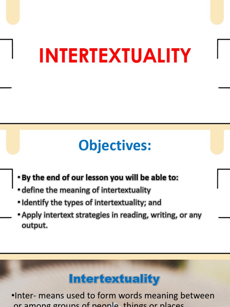 Understanding Intertextuality Basics | PDF | Intertextuality | Writing