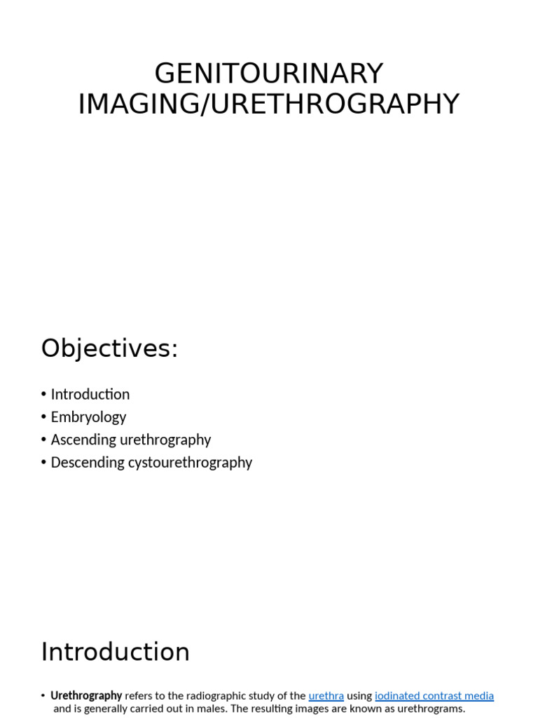 11 Genitourinary Imaging | PDF | Medical Specialties | Urinary System