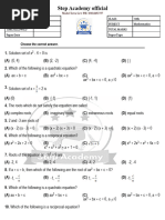 Pre-University Mathematics Remedial Exam | PDF | Function (Mathematics ...