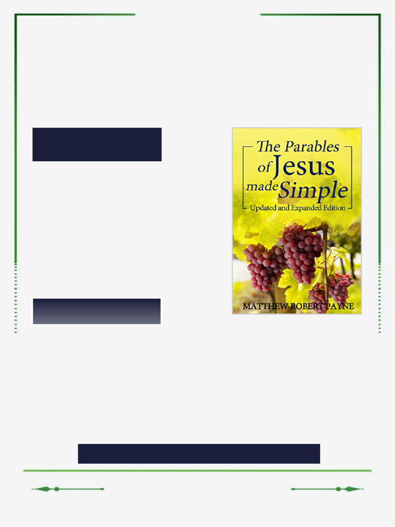 The Parables of Jesus Made Simple Updated and Expanded Edition Matthew ...