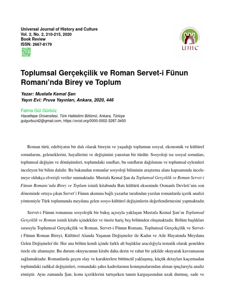Toplumsal Gercekcilik Ve Roman Servet I | PDF
