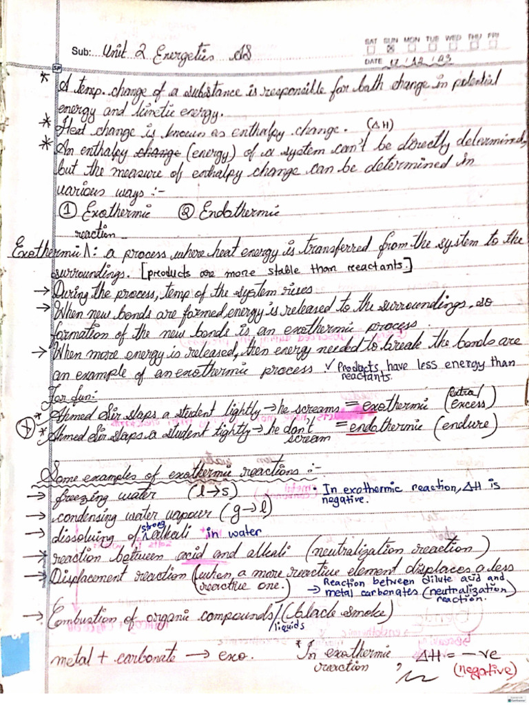 Chemistry Unit-2 Notes (Sunehra) | PDF