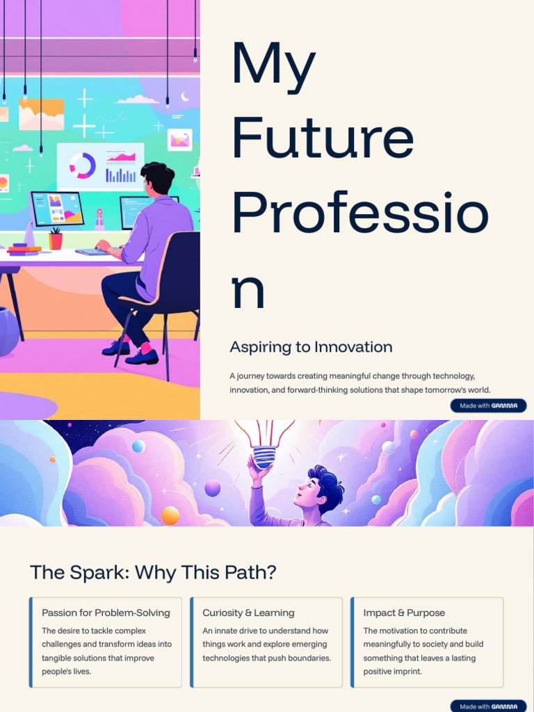 My Future Profession | PDF | Learning | Mentorship