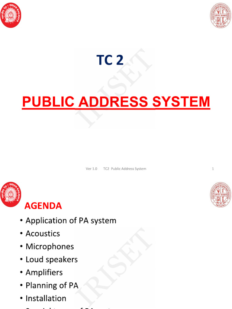 Public Address System | PDF