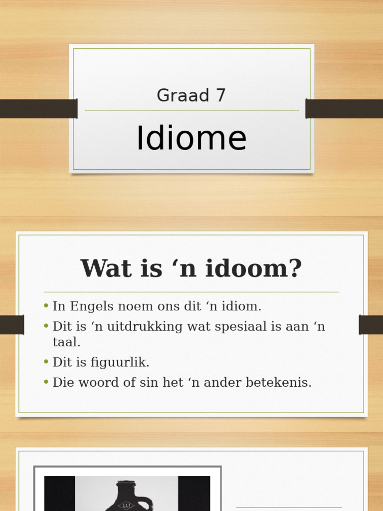 Graad 7 Idiome | PDF