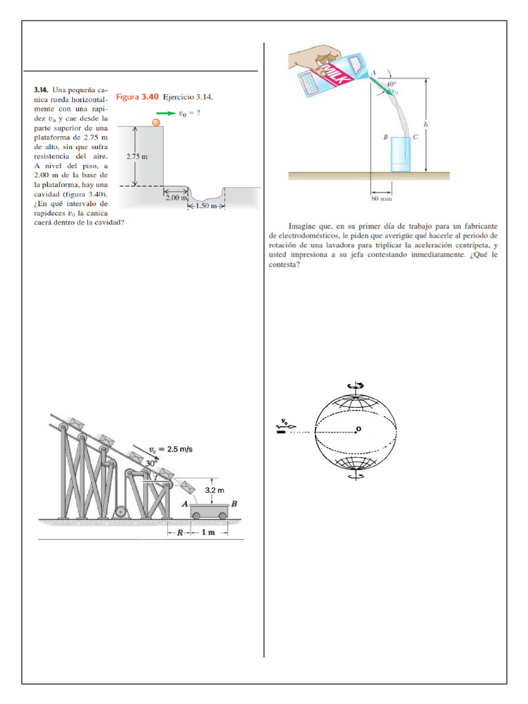 Lista de Ejercicios 3 1 | PDF | Velocidad | Aceleración