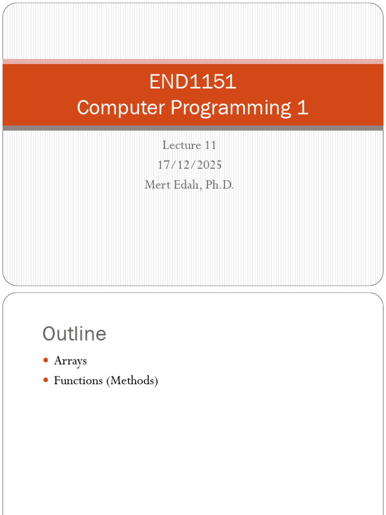 C# Arrays and Functions Overview | PDF