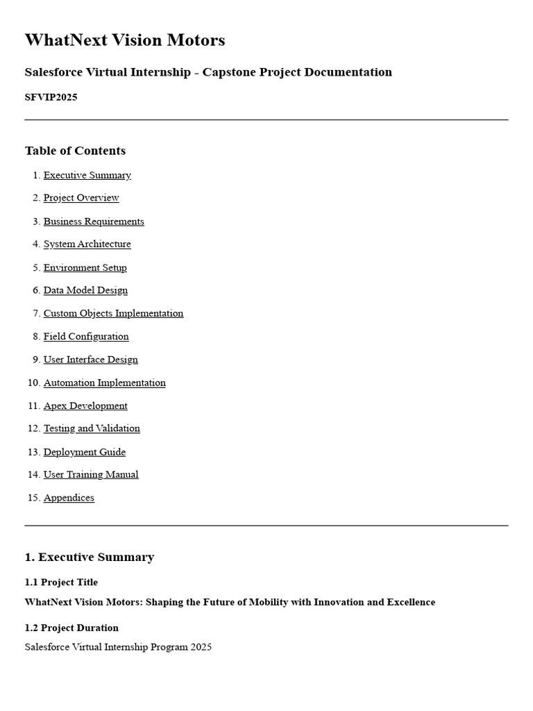 WhatNext Vision Motors - Complete Project Documentation | PDF | Icon ...