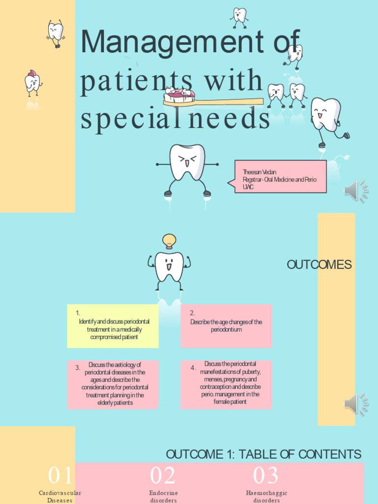 Periodontal Management for Special Needs Patients | PDF | Heart | Bleeding
