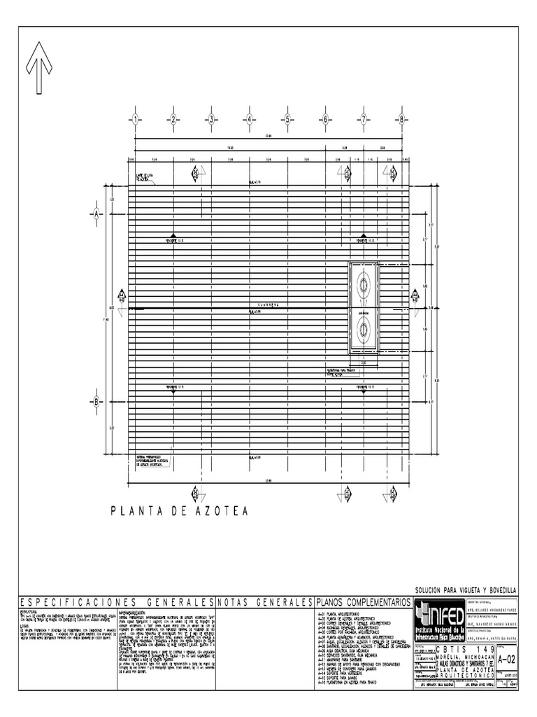 A-02 Planta de Azotea, Arquitectonico | PDF