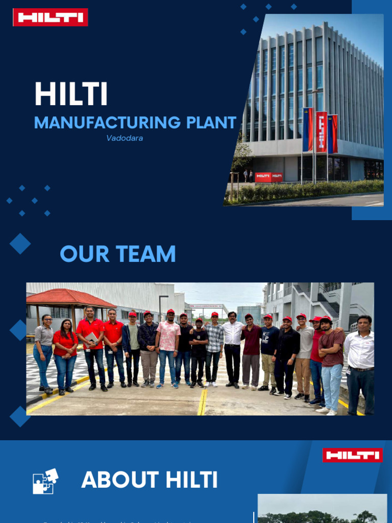 Hilti Vadodara Manufacturing Overview | PDF | Sintering | Secondary ...