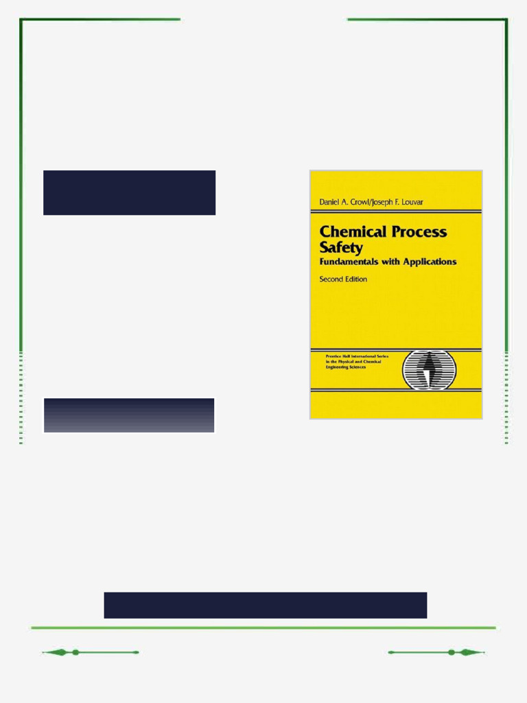 Chemical process safety fundamentals with applications 2nd ed Edition Daniel A. Crowl ebook ...