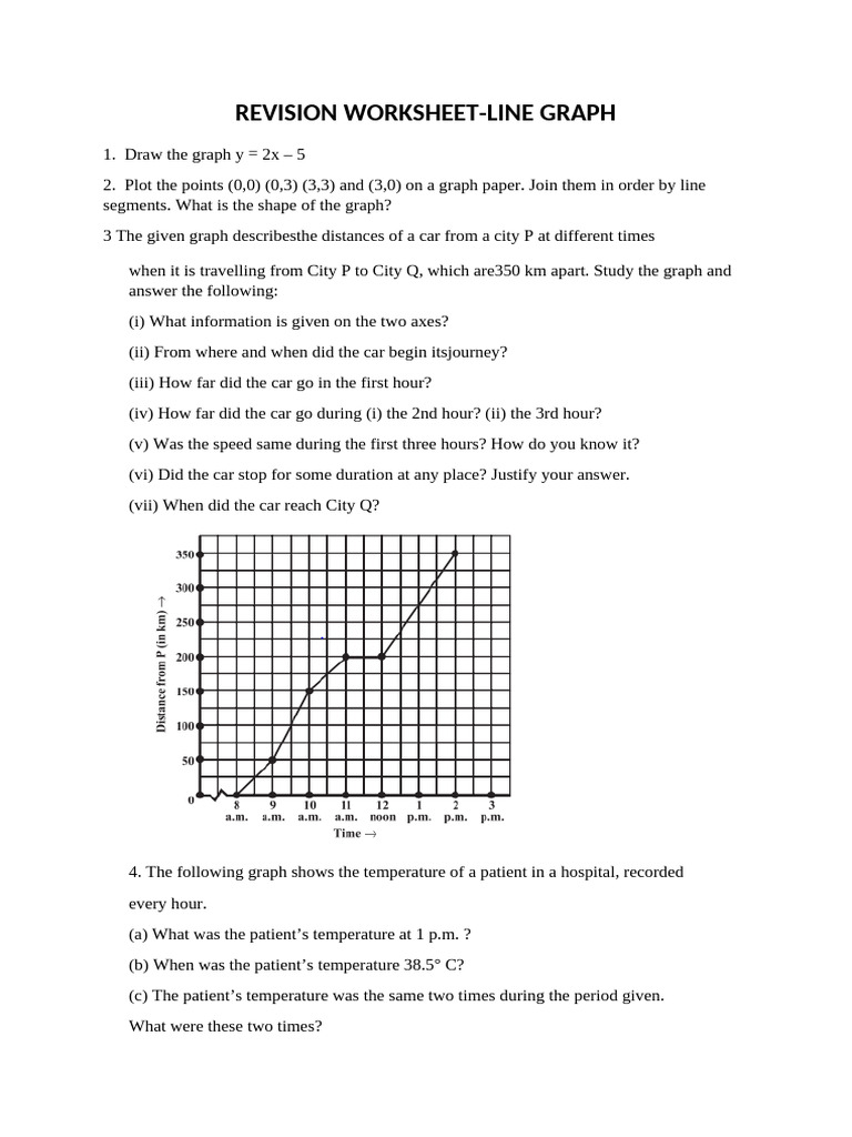 Line Graph Analysis and Exercises | PDF