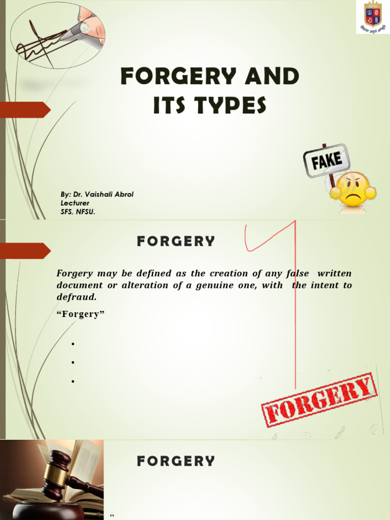 Forgery | PDF | Forgery | Fraud
