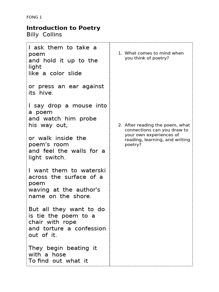 Introduction to Poetry | PDF | Poetry | Metaphor