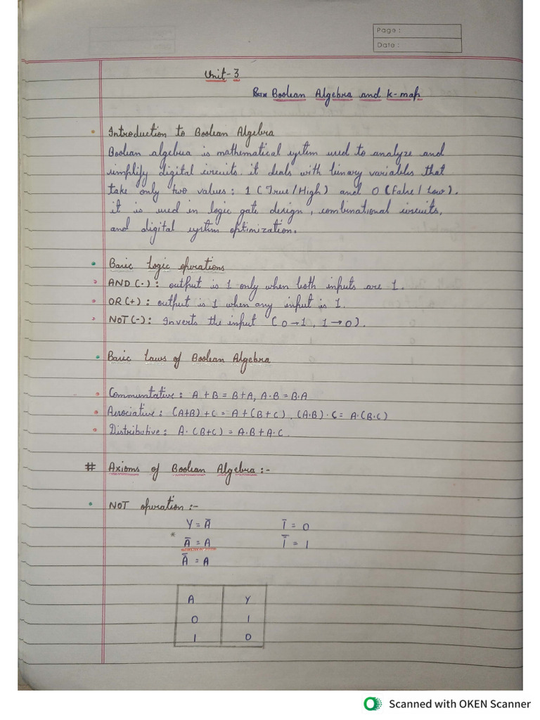 Unit - 3 Digital Electronics | PDF