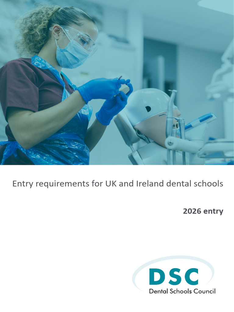DSC Entry Requirements Entry 2026 | PDF | Dental Degree | Academic Degree