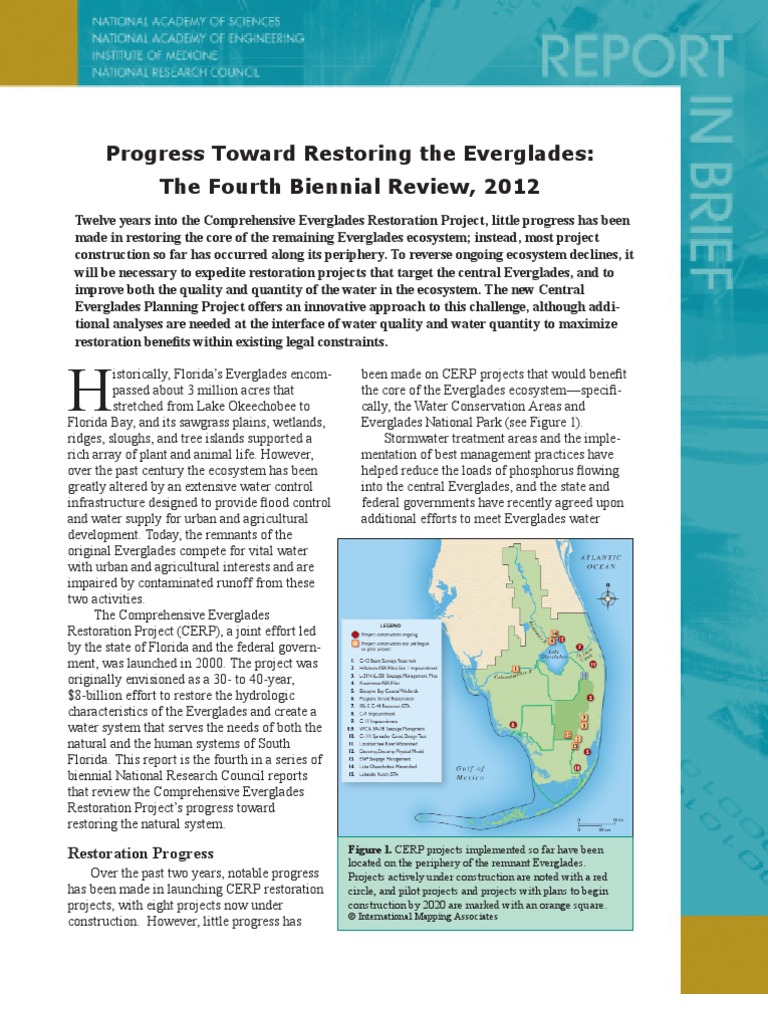 Everglades Restoration Progress Report | PDF | Everglades | Restoration ...