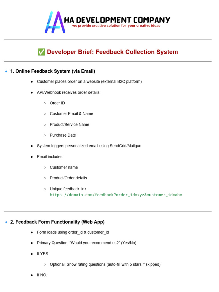 Feedback Collection System Overview | PDF | World Wide Web | Internet & Web