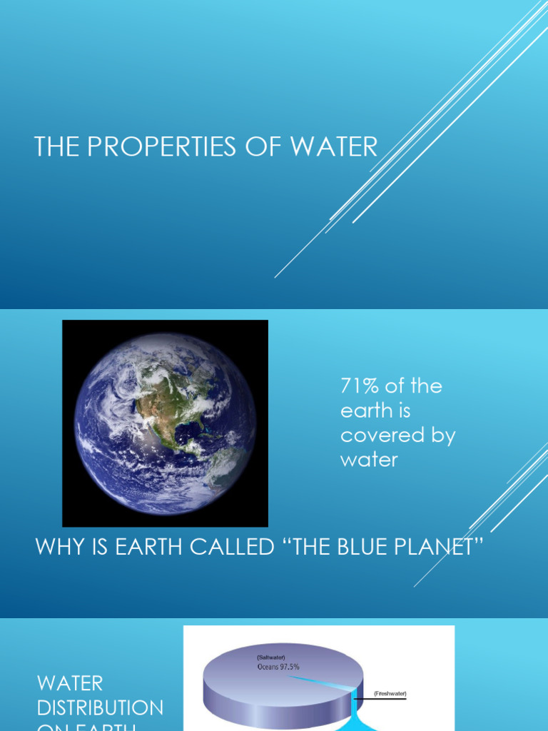 Properties and Importance of Water | PDF