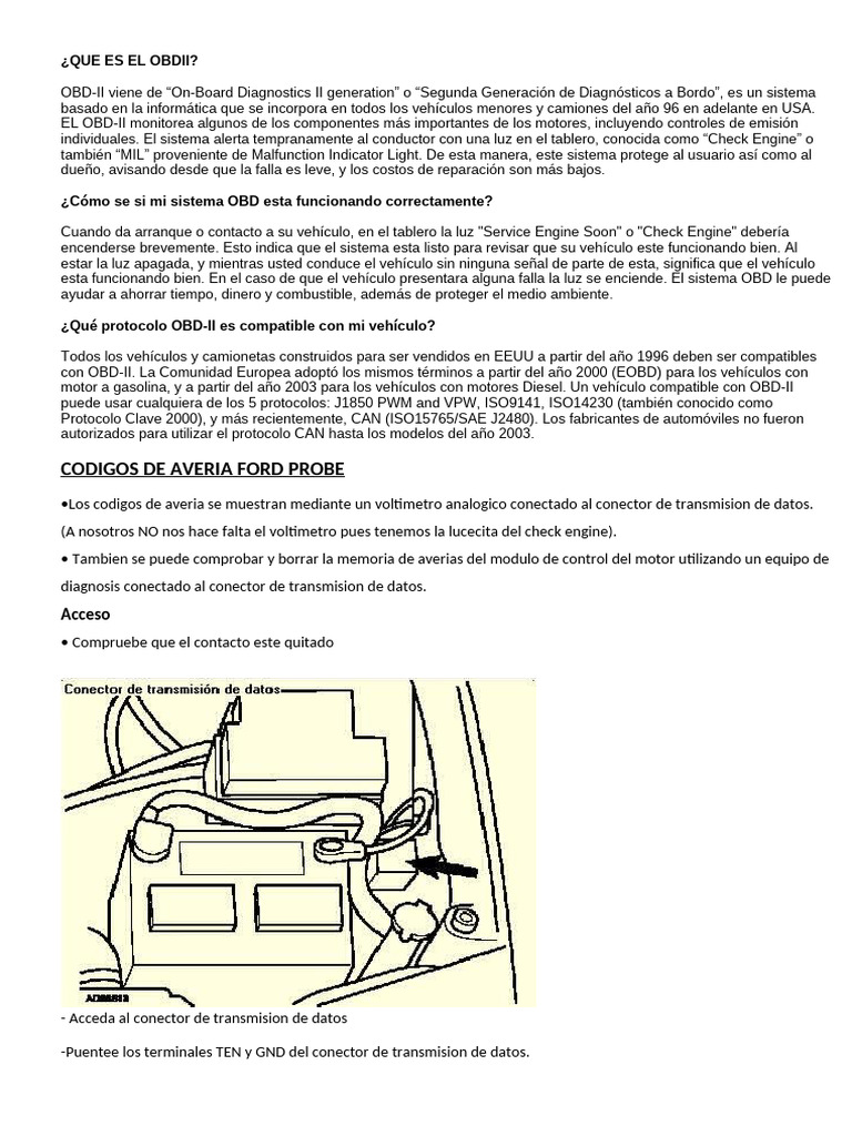 Codigos Error Ford Probe | PDF | Ingeniería mecánica | Tecnología de ...