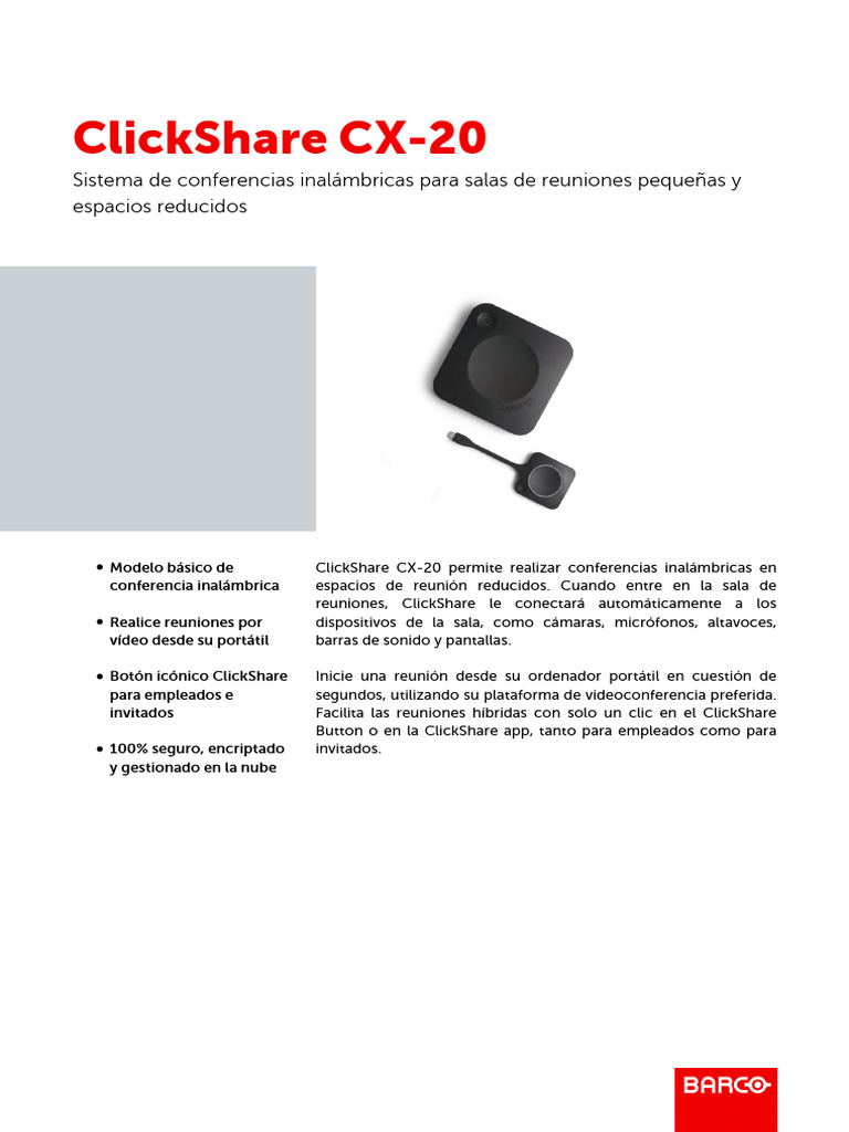 ClickShare CX-20 _es | PDF | Aplicación movil | Mac OS