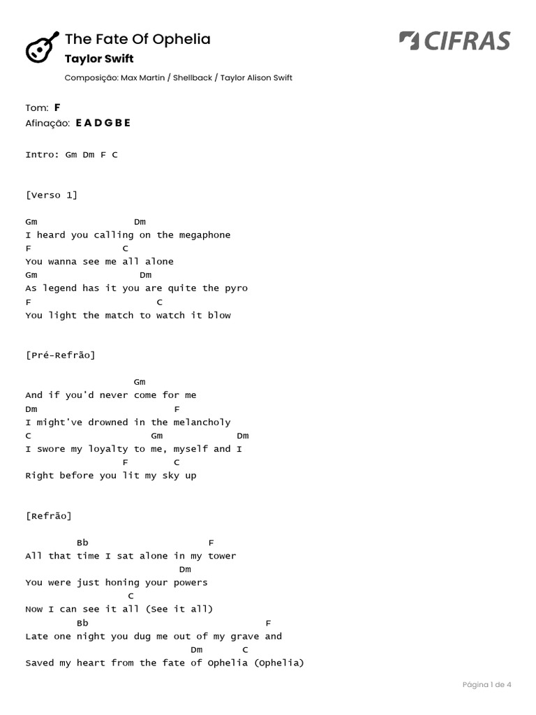 The Fate of Ophelia Lyrics Analysis | PDF