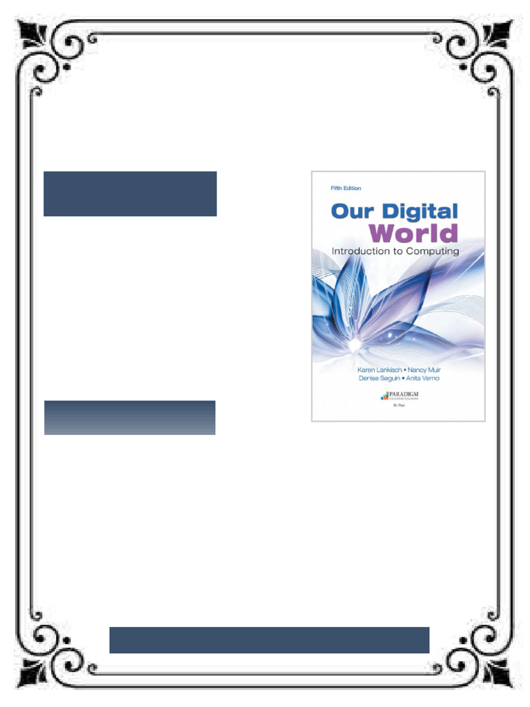 Our Digital World: Introduction to Computing 5th Edition Anita Verno eBook fundamentals edition ...