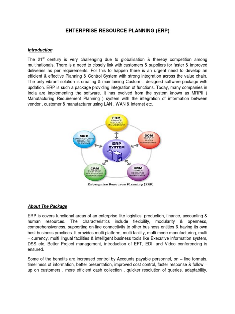 43.enterprise Resource Planning | PDF | Enterprise Resource Planning ...