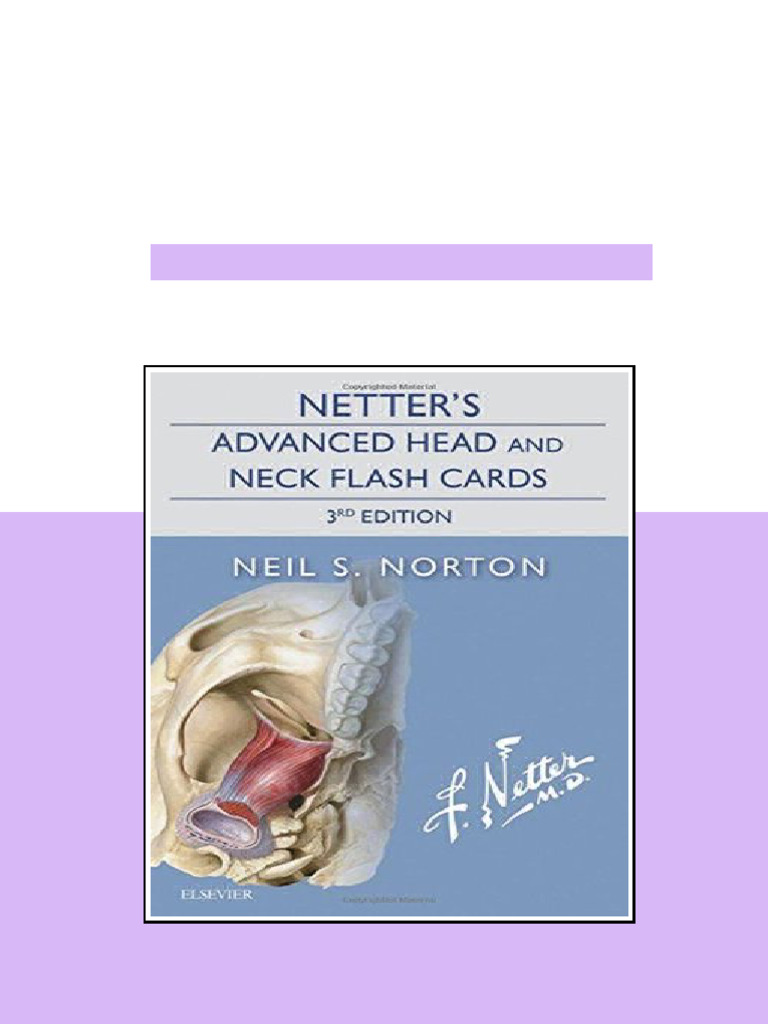 Netter's Advanced Head and Neck Flash Cards 3rd edition - eBook PDF ...