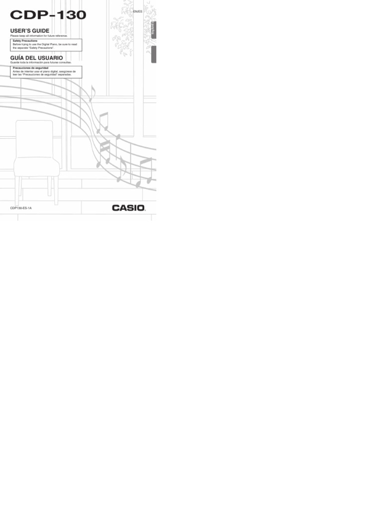Manual Casio CDP-130 (Español - 19 Páginas) | PDF
