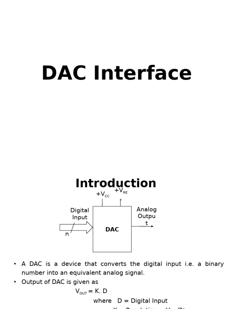 Understanding DAC Interfaces and Applications | PDF | Digital To Analog ...