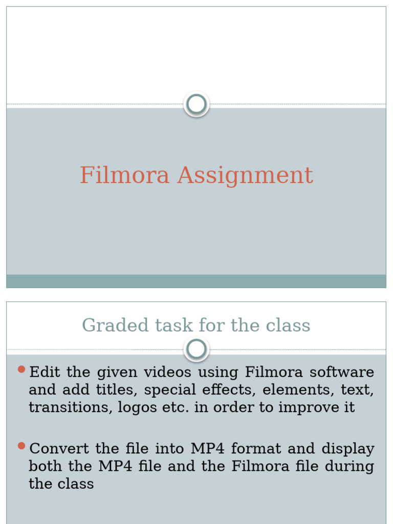 Filmora Assignment | PDF