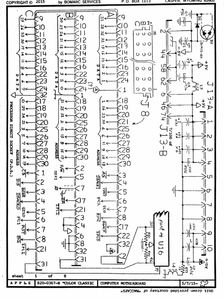 Macintosh Color Classic Schematic (Bomarc) | PDF