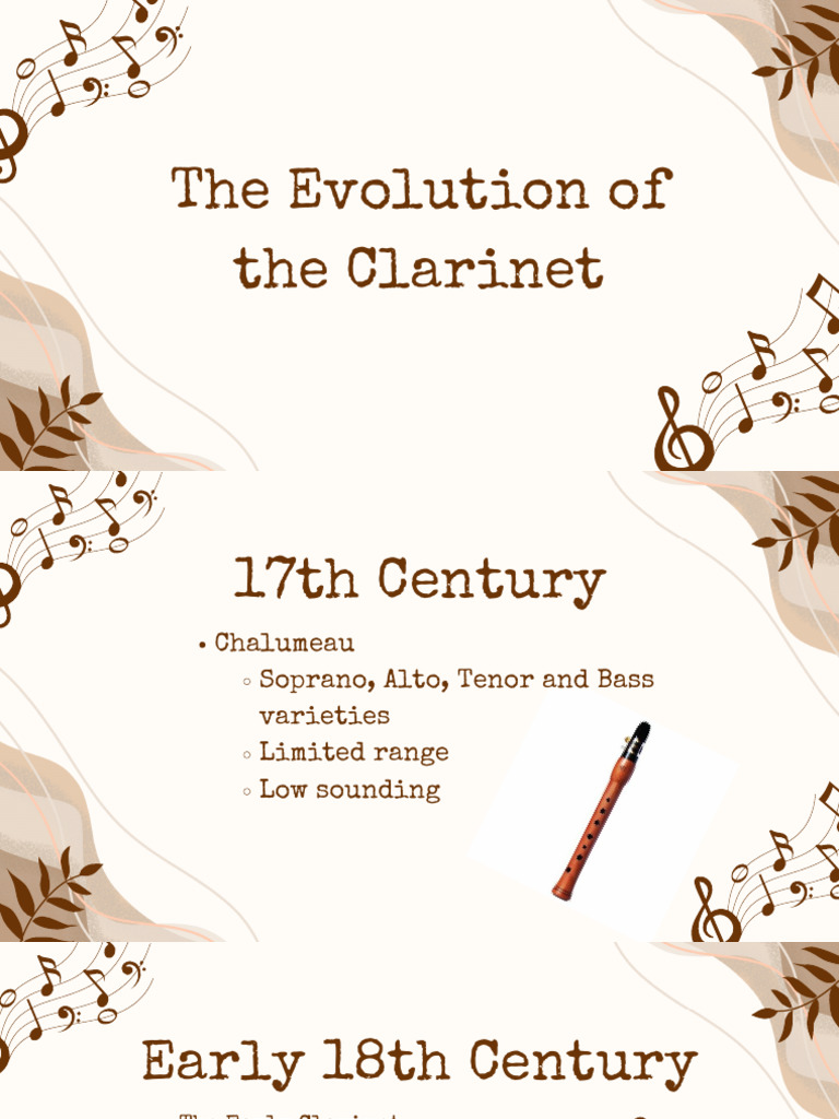 History and Evolution of the Clarinet | PDF