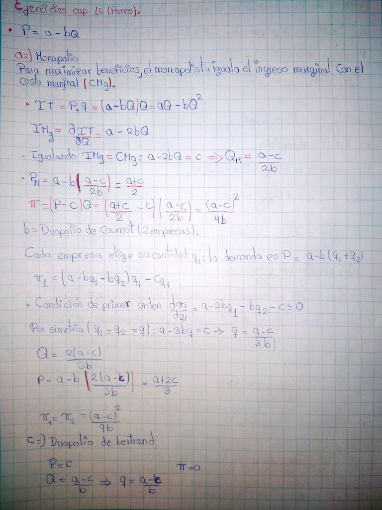 Ejercicio Cap 15 Micro | PDF
