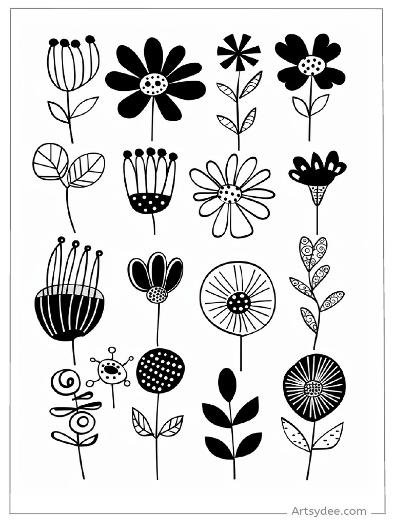 Flower Doodles 2 | PDF