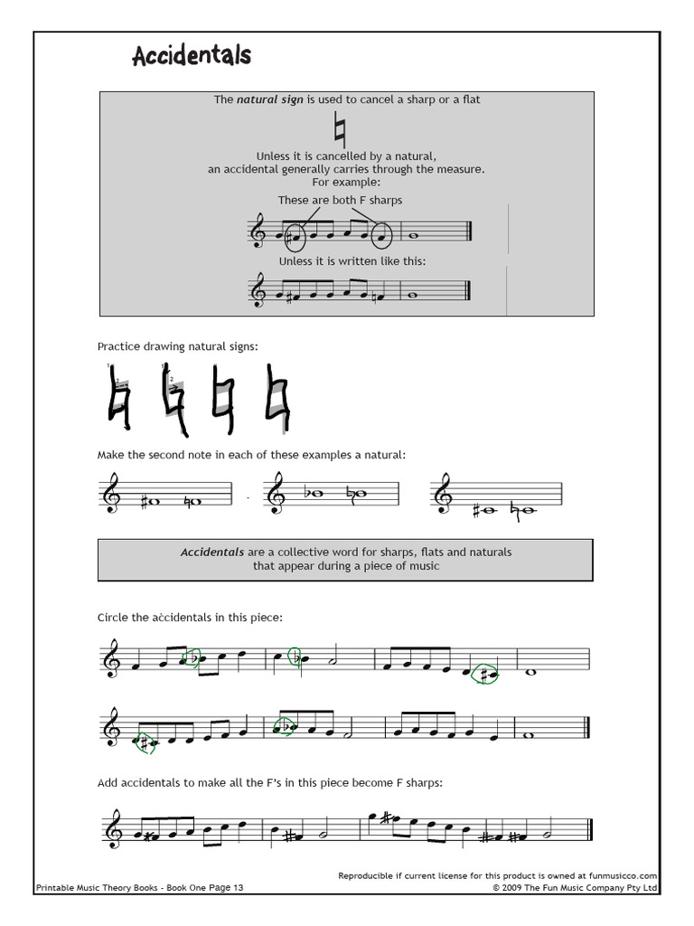 13 Accidentals | PDF