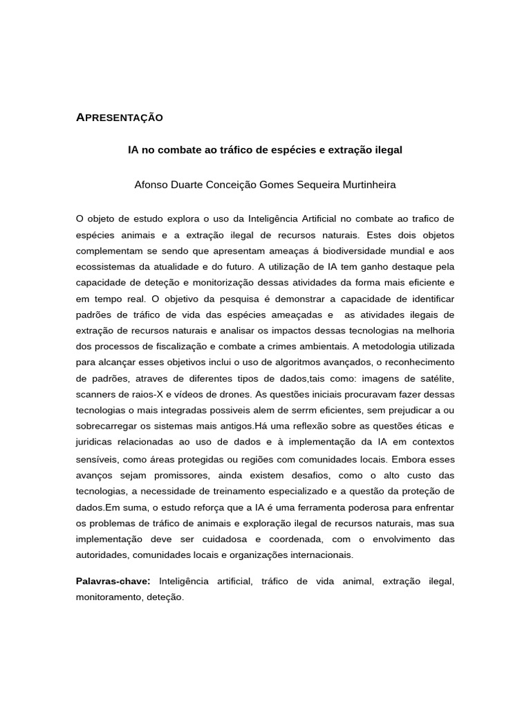 Trabalho de Miti Correto 2 | PDF | Inteligência artificial | Inteligência Artificial (IA) e ...