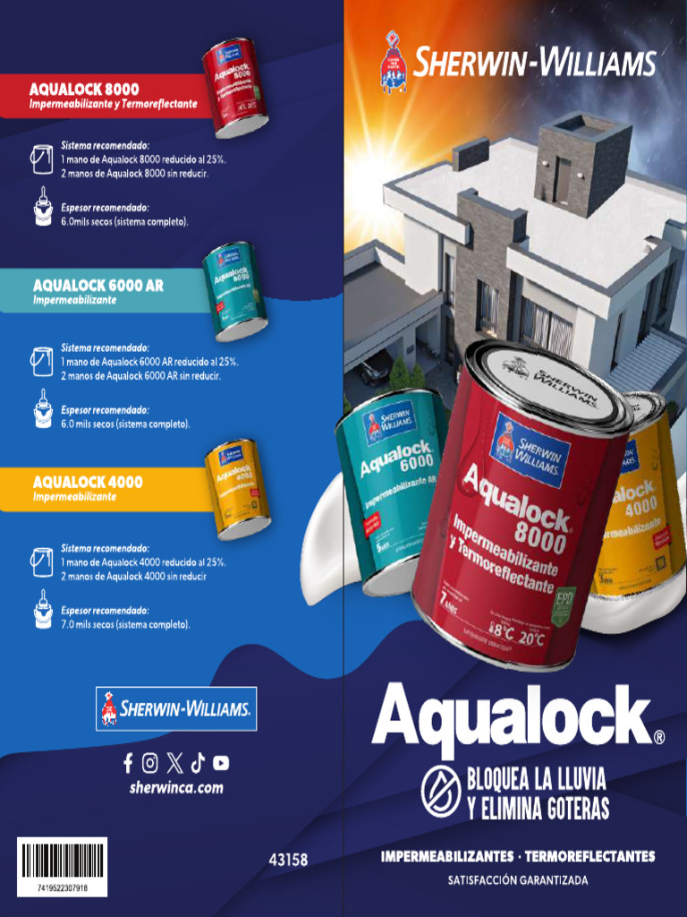 Aqualock 8000 Cartilla de Color Compressed | PDF