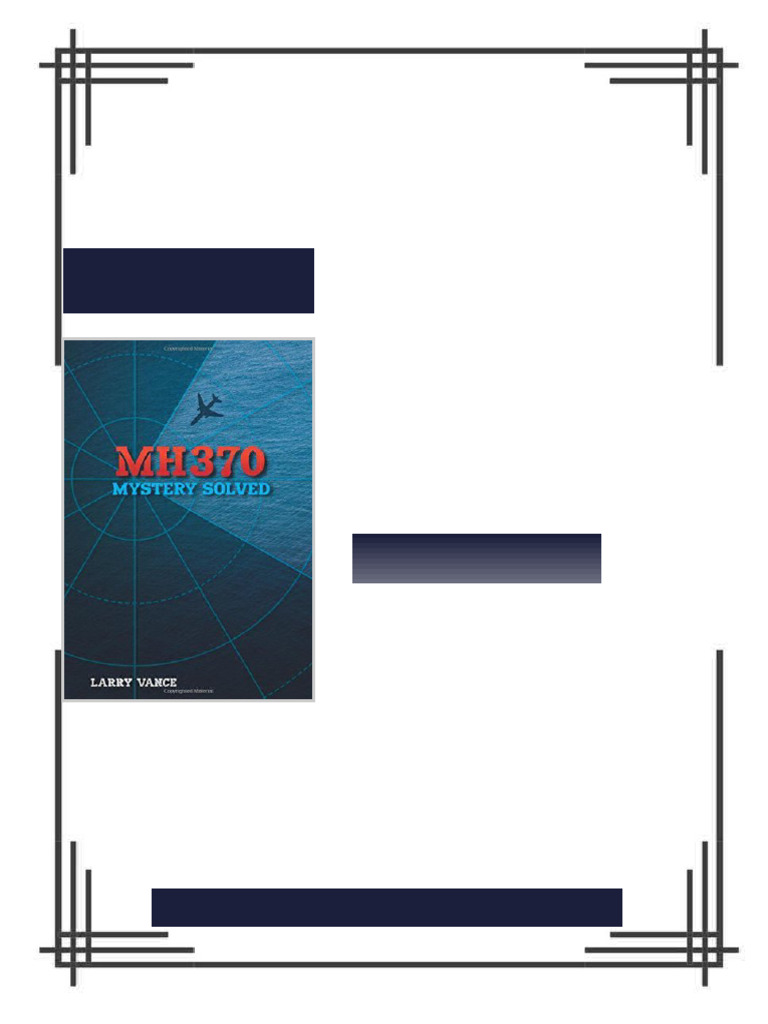 MH370 Mystery Solved Larry Vance ebook compact edition | PDF | Malaysia ...