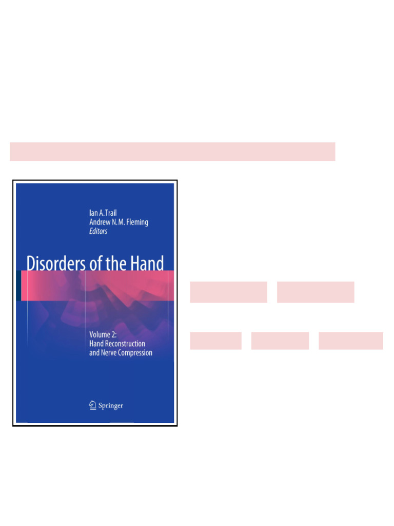 Disorders of the Hand Volume 2 Hand Reconstruction and Nerve ...