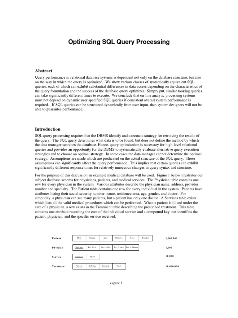 Optimizing SQL Query Processing: Patient 1, 0 0 0, 0 0 0 | PDF | Database Index | Sql