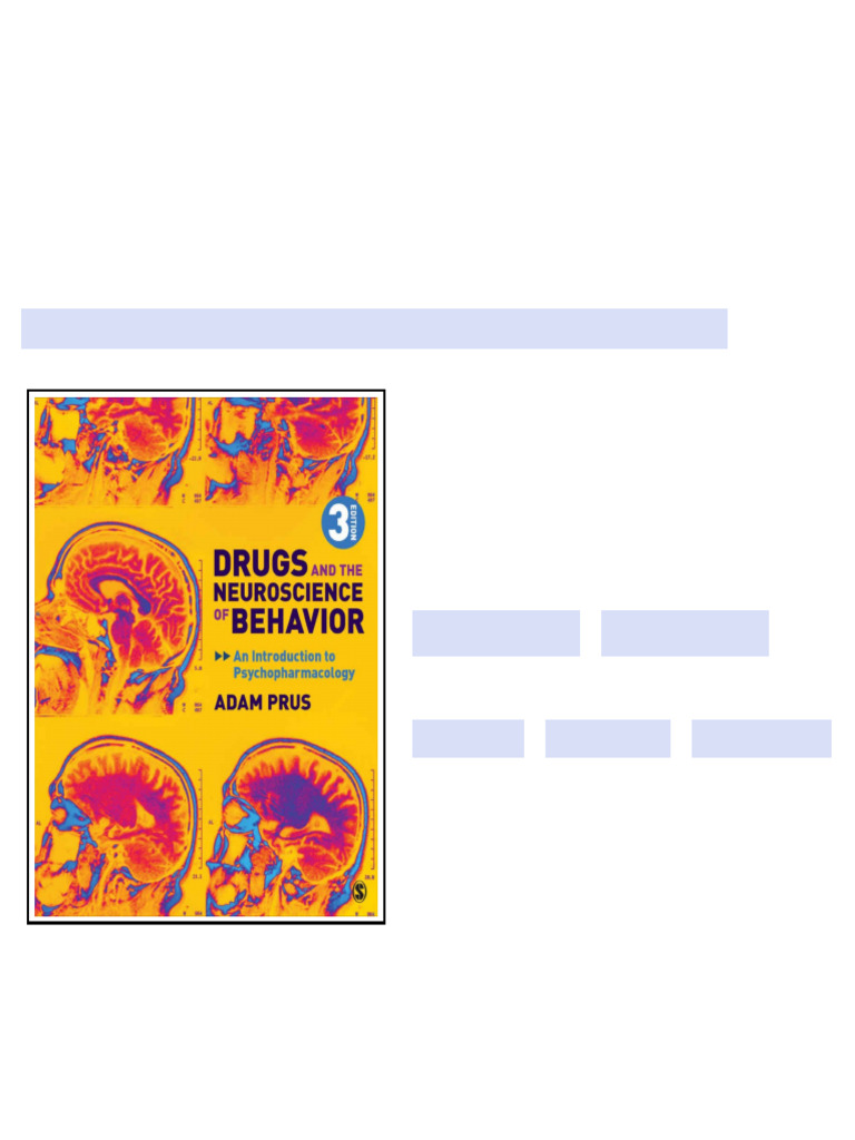 Drugs and the Neuroscience of Behavior An Introduction to ...